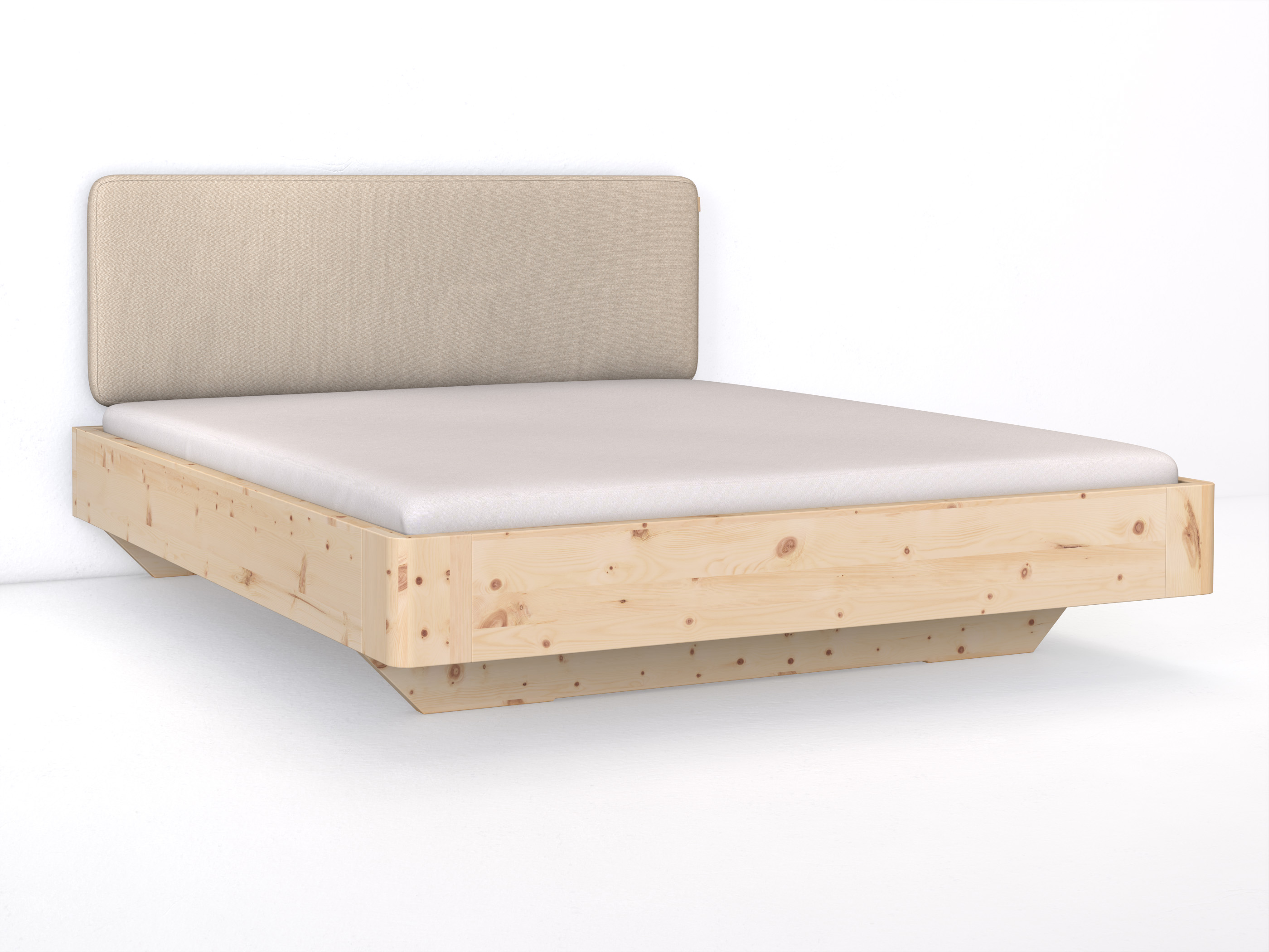 Zirbenbett „Clarissa“ ohne Kopfteil